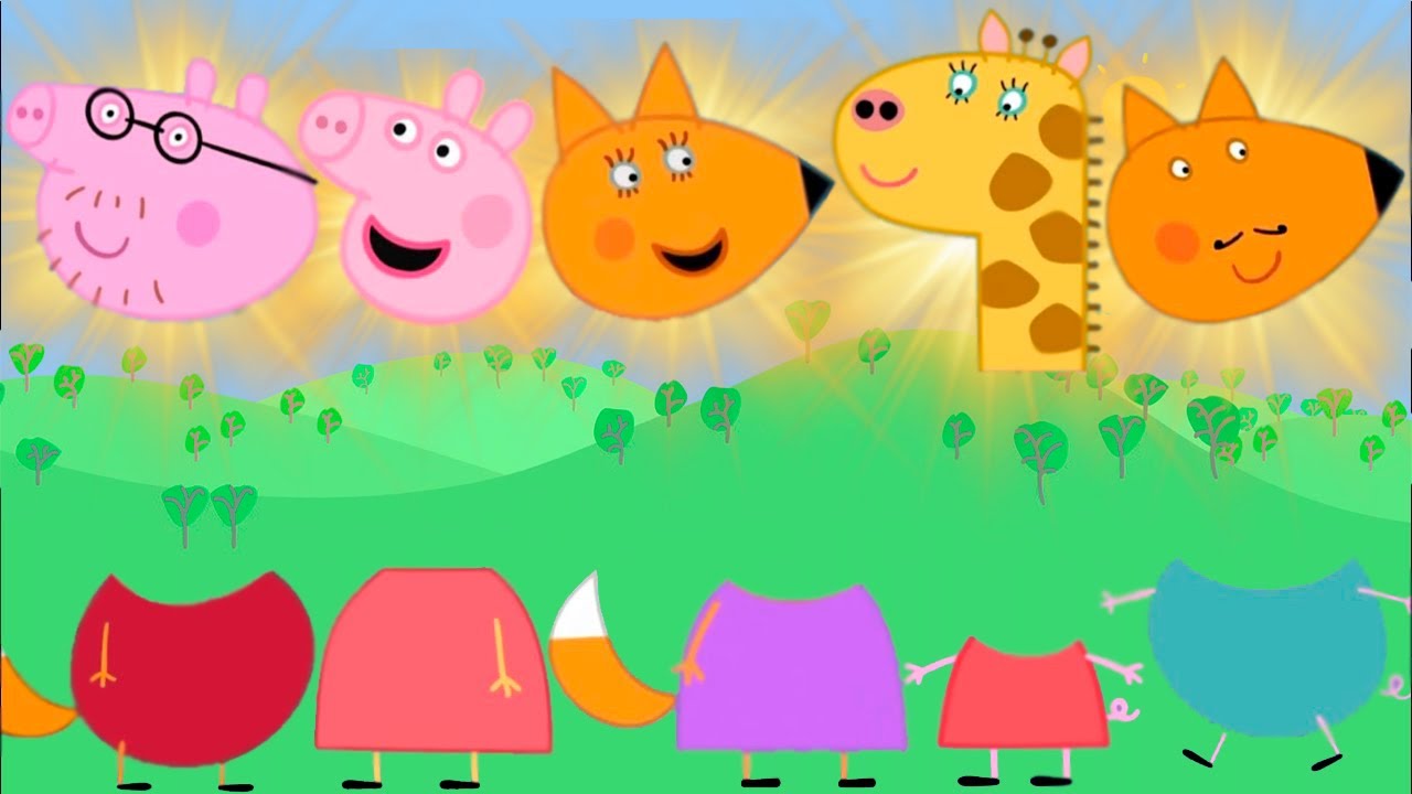 Peppa pig 🐷 | match the head | Animated Video With Peppa Pig - YouTube