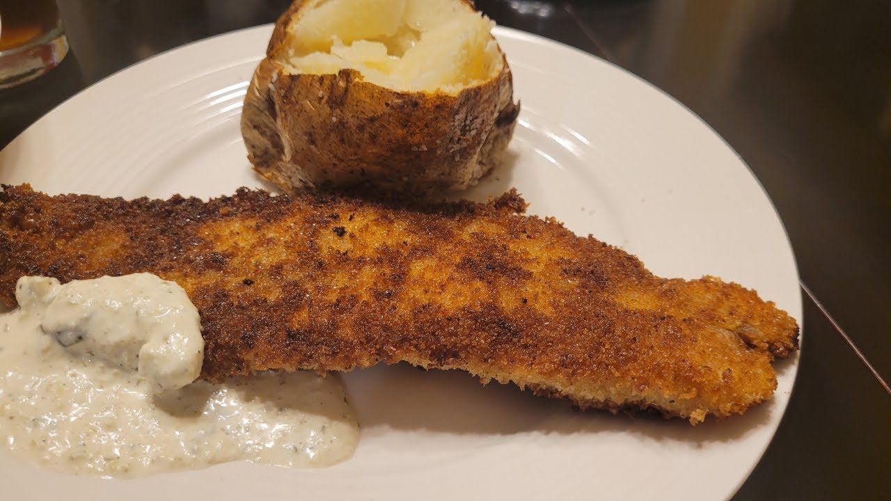 Panko Crusted Trout Fish Fillets Cooked To Perfection - YouTube