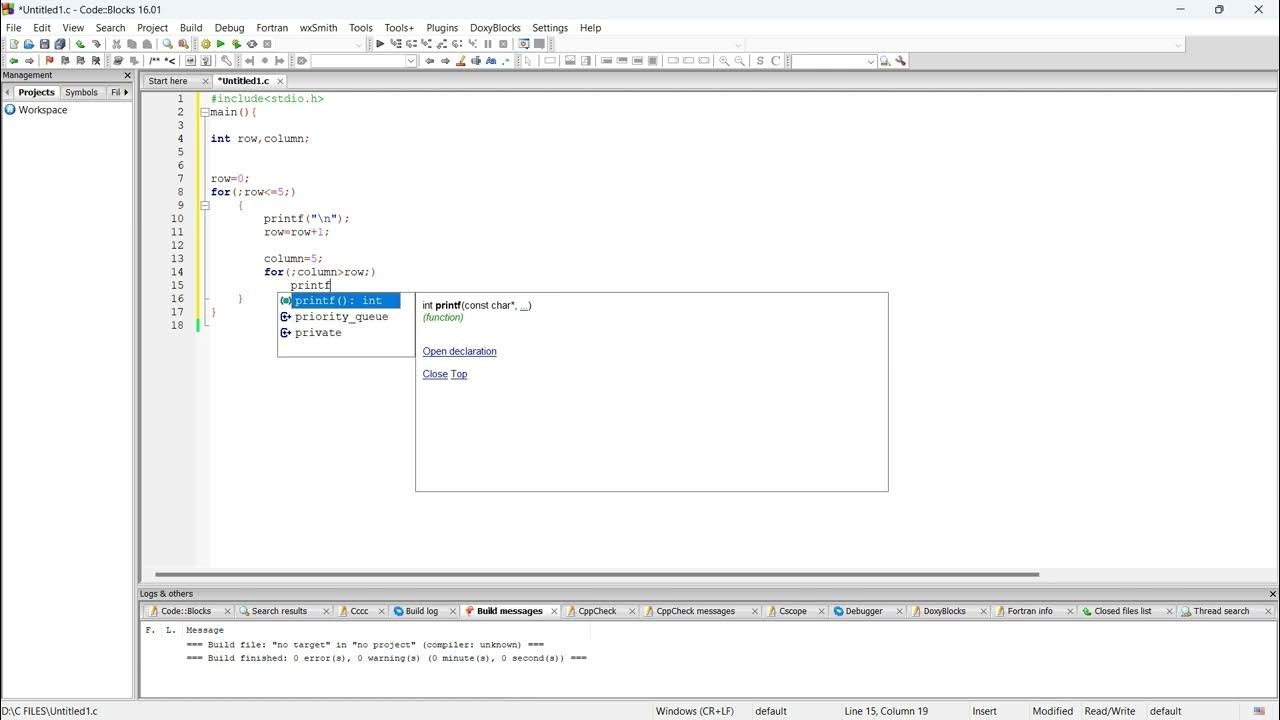 how to draw pattern in c language ? - YouTube