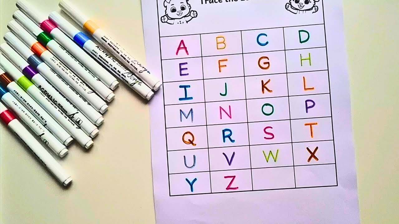 ️How to Draw Easy Alphabets for Kids | कैसे बनाएं ABCD | Step-by-Step ...