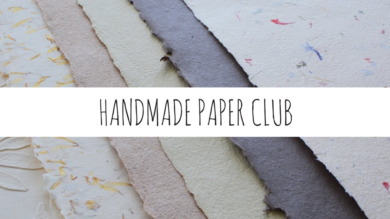 Handmade Paper Club - May Preview - YouTube