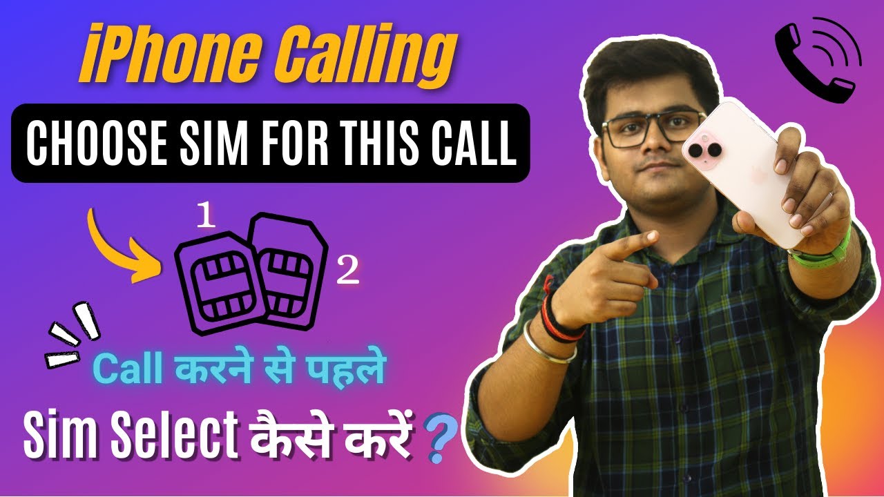 How To Switch Calling Number In iPhone | iPhone Dual Sim Call Settings ...