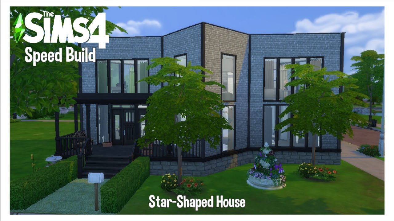 I Built A Star Shaped House In The Sims 4! - YouTube
