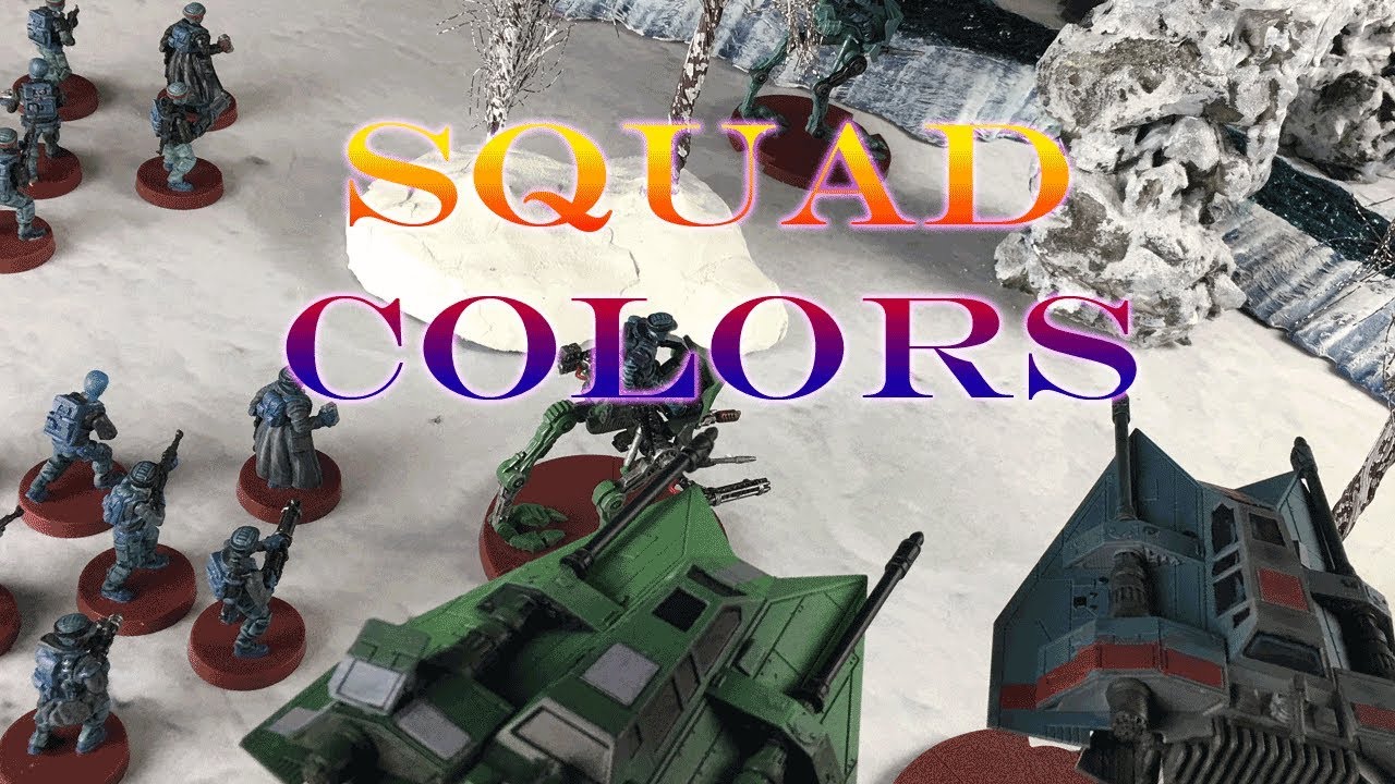 Legion - All Core Minis Painted and Squad Colors - YouTube
