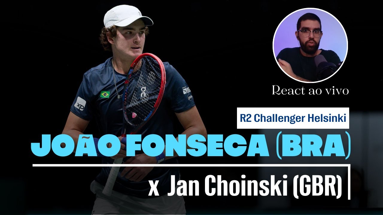 JOÃO FONSECA x Jan Choinski | ATP Challenger Helsinki (R2) | Live ...