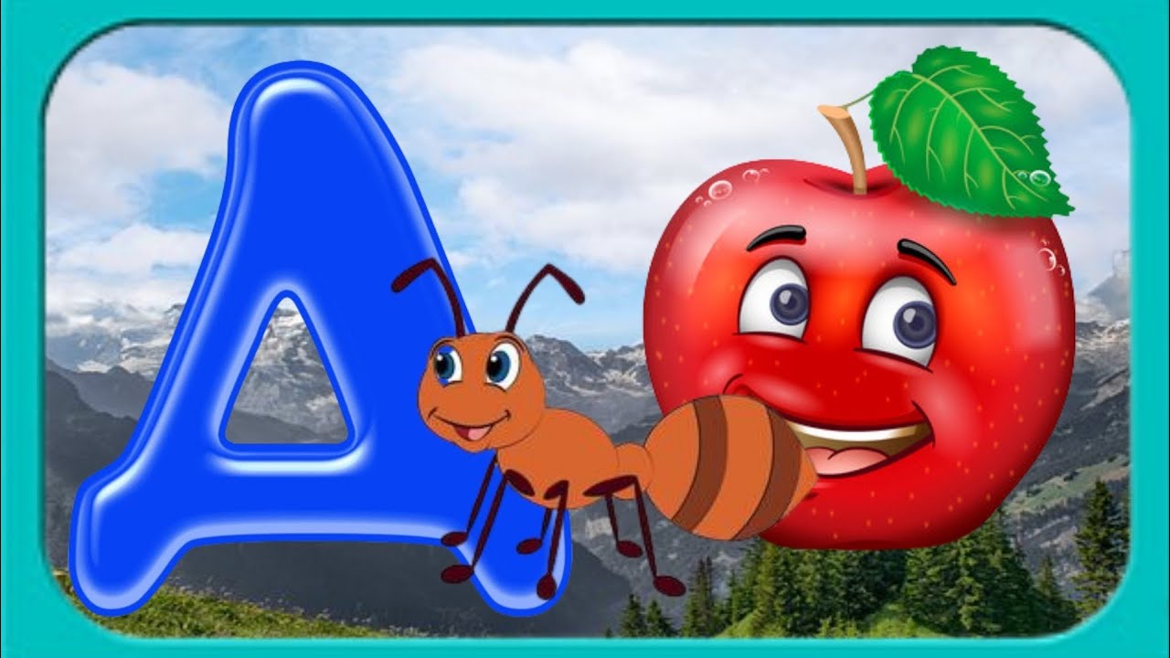 ABC Phonics Song | Phonics Song With Two Words | A For Apple,A For Ant ...