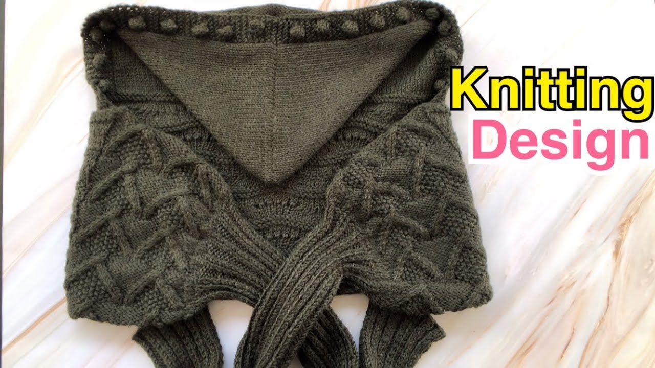 How to design a shawl with a hat? It's easy. Knitting book writers ...