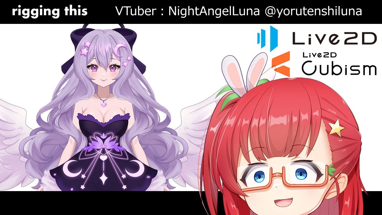 [Live2D Rigging] #5 Night Angel Luna - YouTube