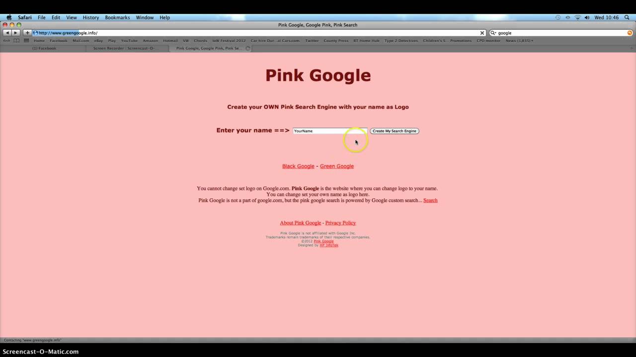 Google tricks 1:Pink search - YouTube