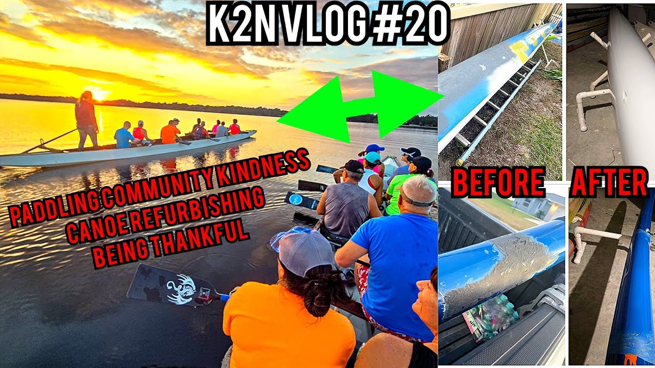 K2N VLOG #20 Kindness From The Paddling Community! Outrigger Canoe Refurbishing! - YouTube