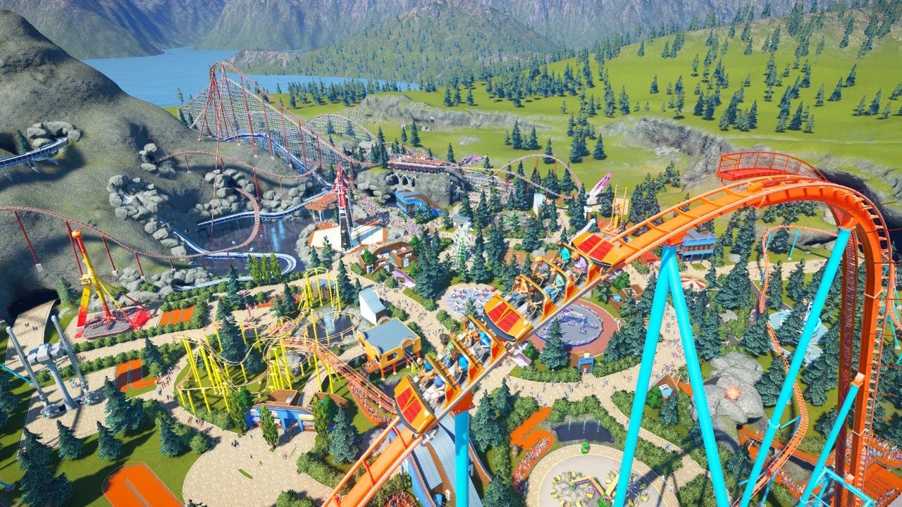 ABSOLUTE BEST THEME PARK BUILDER EVER | Planet Coaster Tycoon Building ...