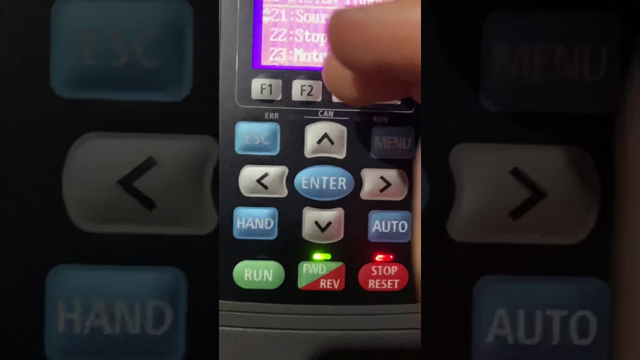 Setting for VFD Delta CP2000(15kw) - YouTube