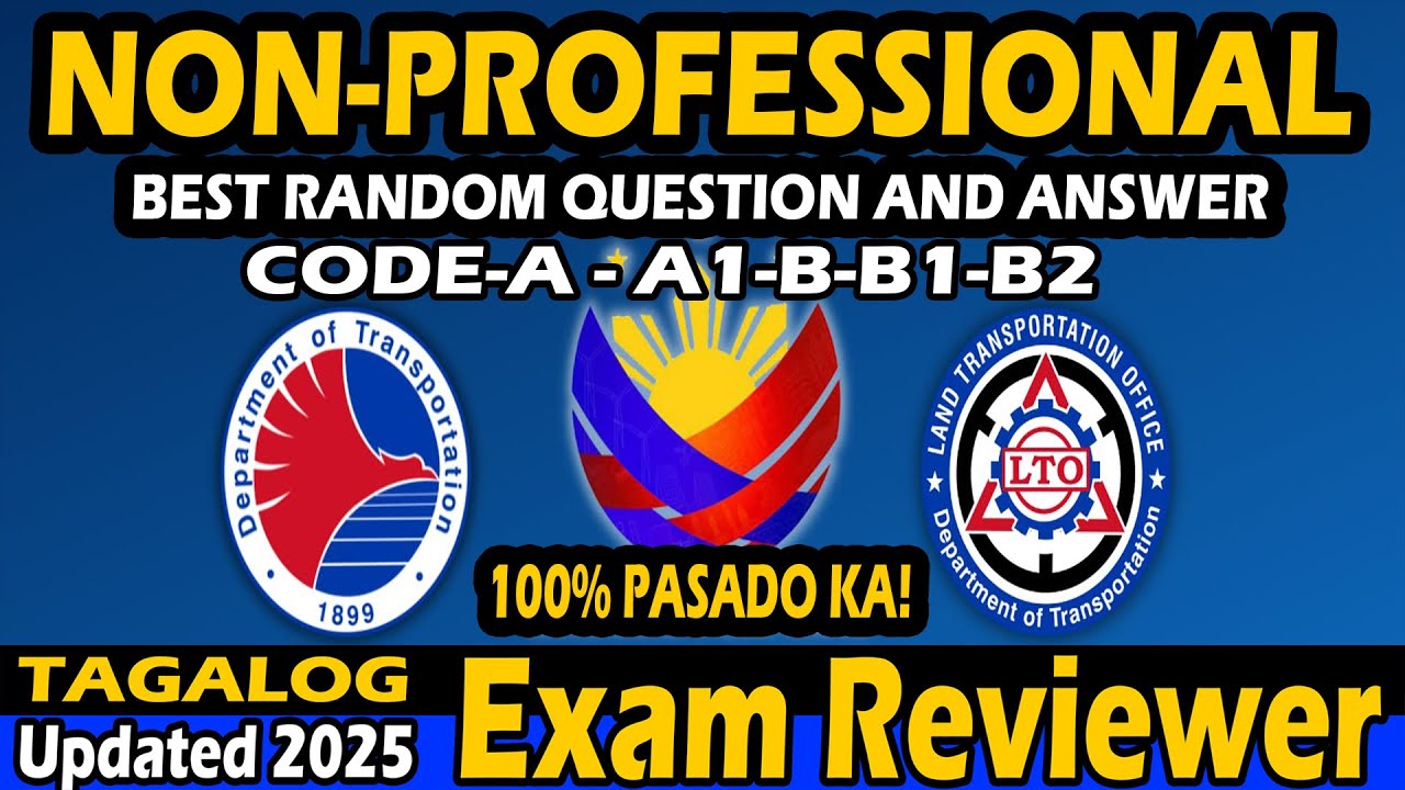 2025 LTO EXAM REVIEWER | BEST RANDOM QUESTION AND ANSWER - YouTube
