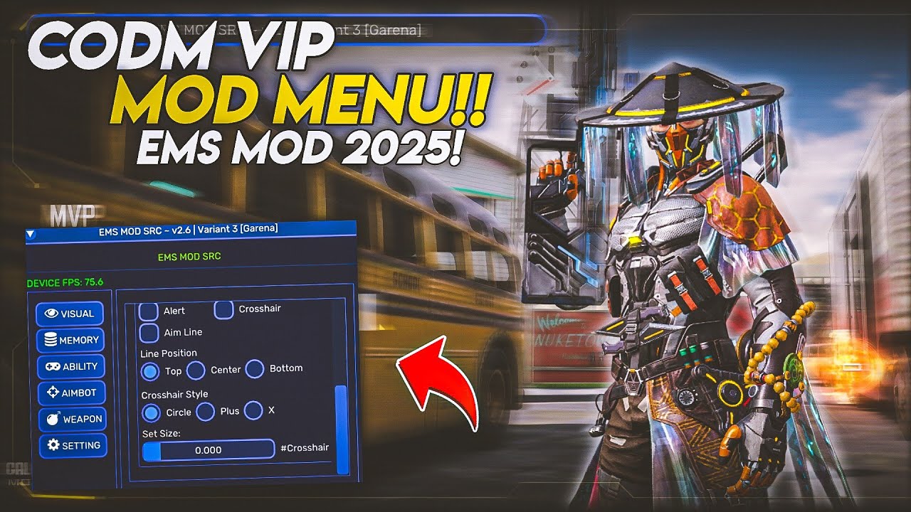 CODM MOD MENU! EMS VIP Mod Menu 🔥 Aim Bot | 120FPS | No Spread | No ...