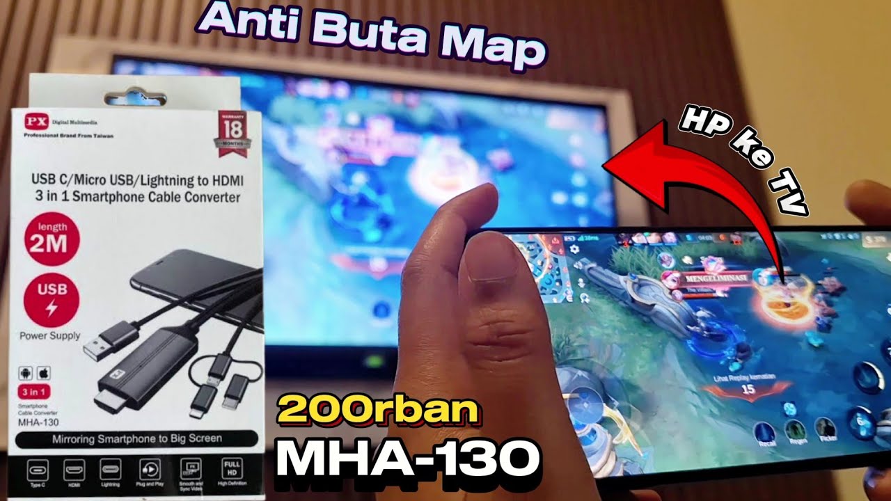 Hubungkan HP mu ke TV dengan Modal 200rb saja // PX MHA-130 - YouTube
