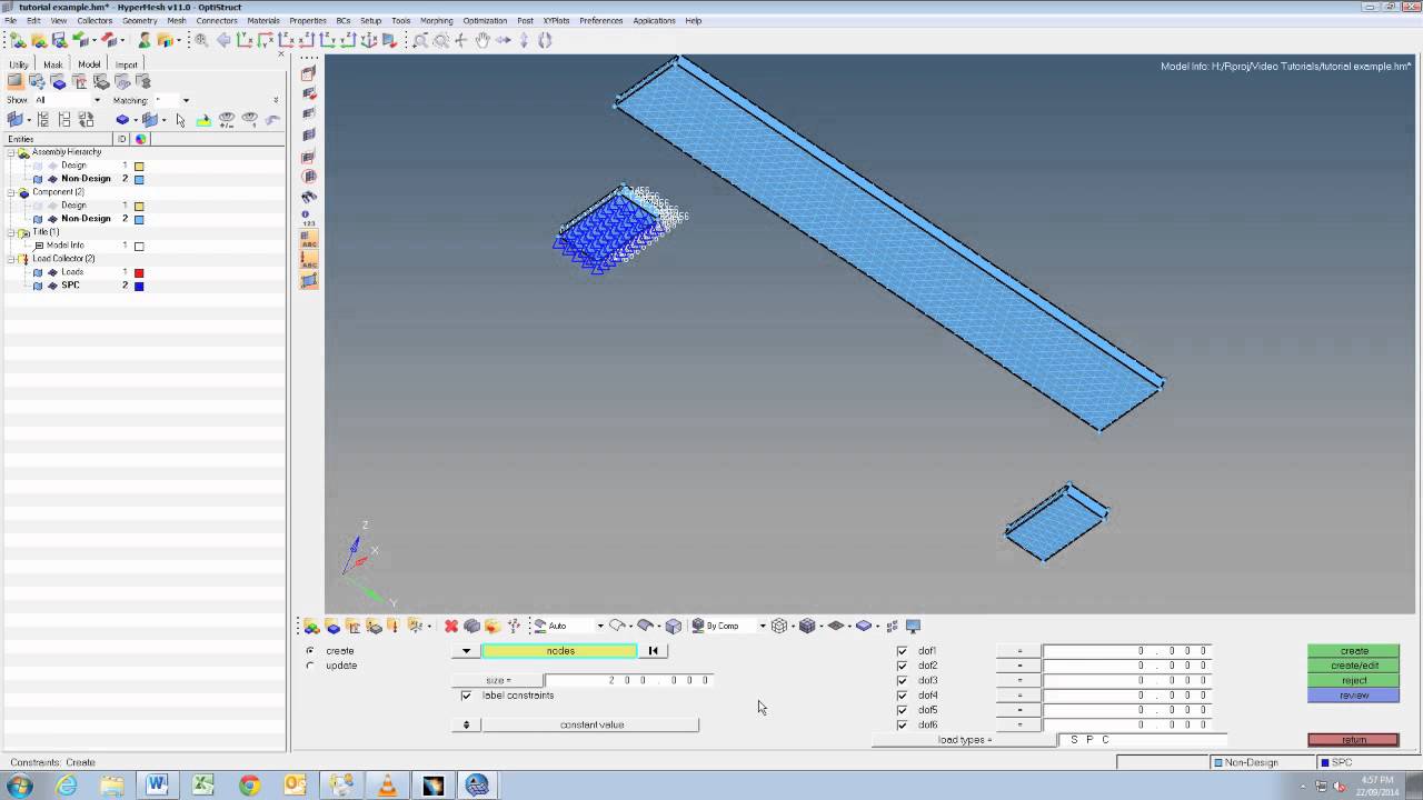Topology Optimisation in Hypermesh 11.0 - Tutorial 2 - YouTube