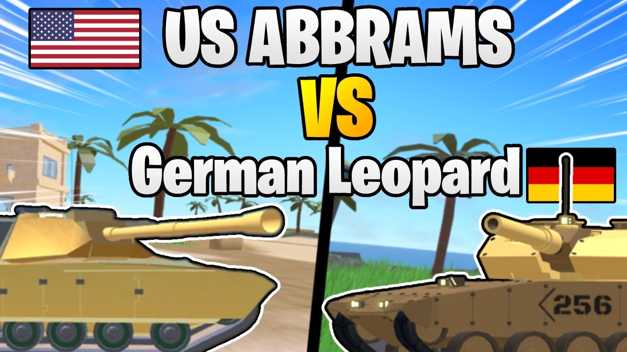 Roblox Military Tycoon New Leopard Tank VS Abrams - YouTube