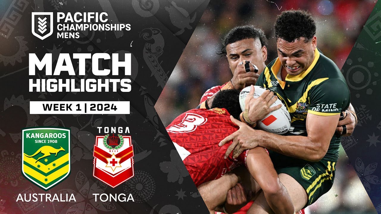 Men’s Pacific Championships Highlights: Australia v Tonga | NRL on Nine ...