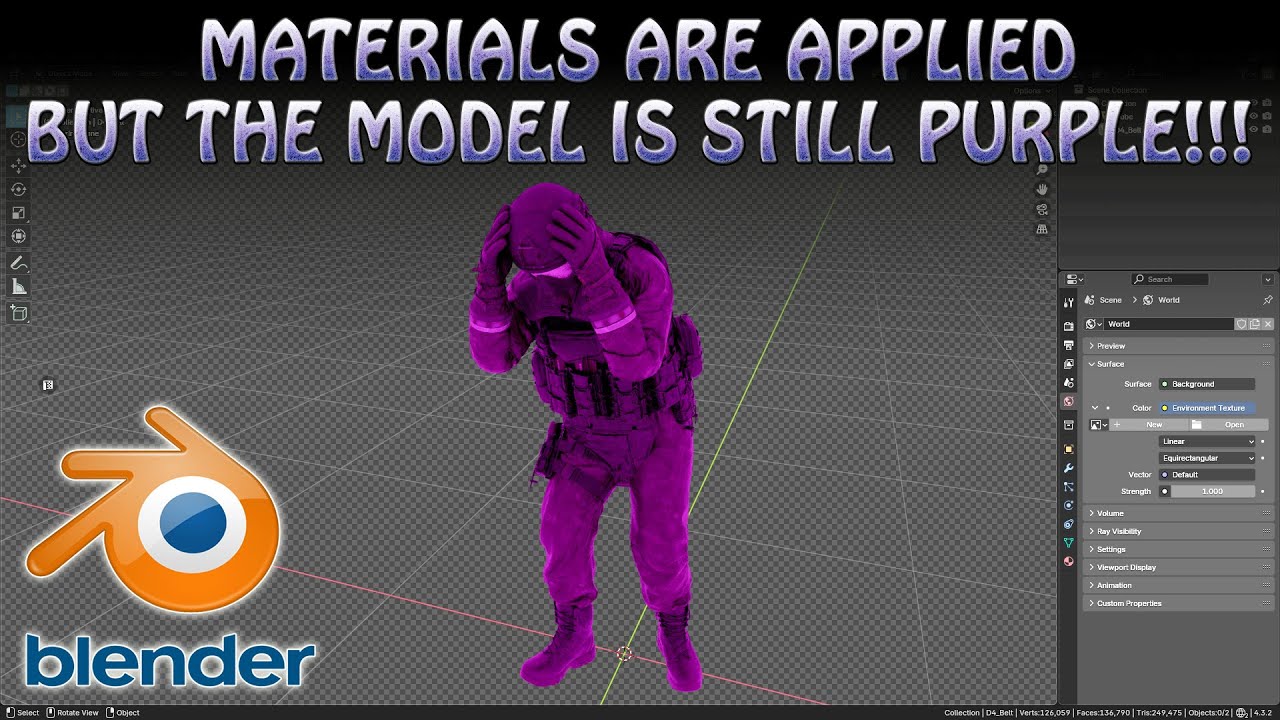 Fix Your Purple Models in Blender FAST - YouTube
