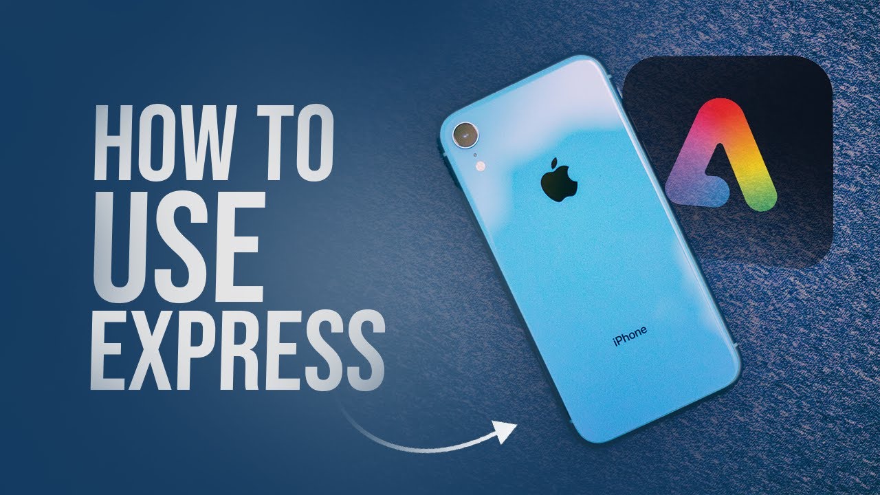 How to Use Adobe Express on iPhone (explained) - YouTube