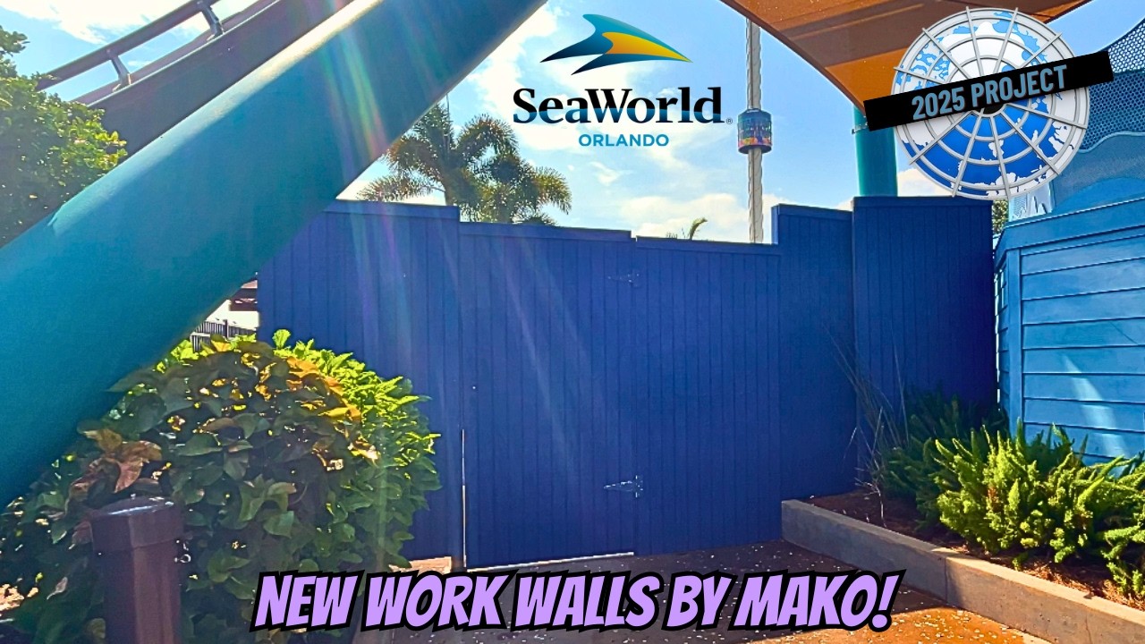 2025 Project & a NEW construction by Mako! | SeaWorld Orlando Update ...