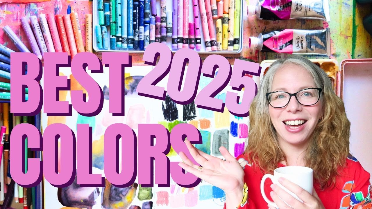 Favorite Colors of 2025 Watercolors, Acrylics, Pencils & More - YouTube