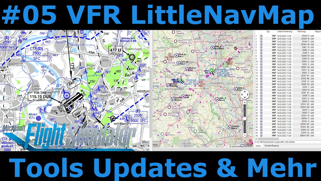 MSFS2020 Tools: #05 VFR Pflichtmeldepunkte mit Little NavMap anzeigen ...