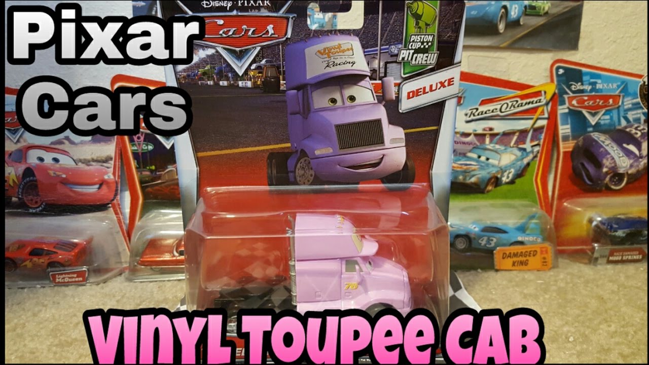 Pixar Cars 2017 "Piston Cup Pit Crew" Vinyl Toupee Cab - YouTube