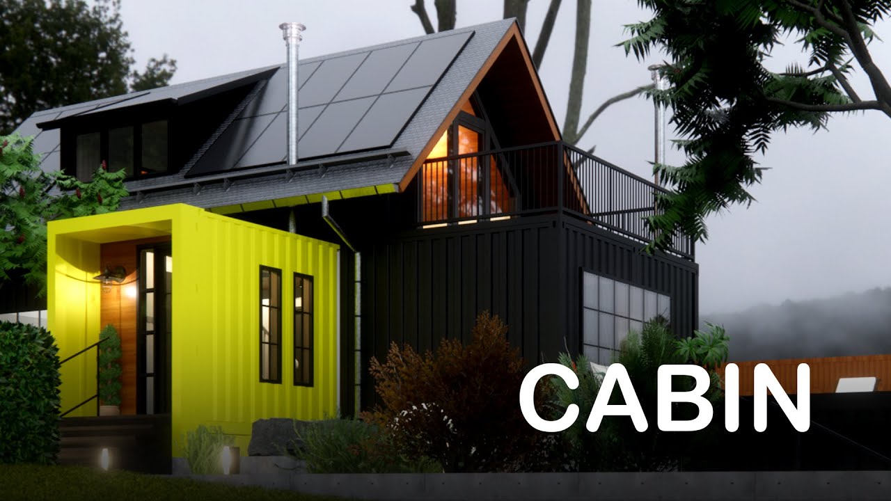 Container Home Design With Loft - YouTube