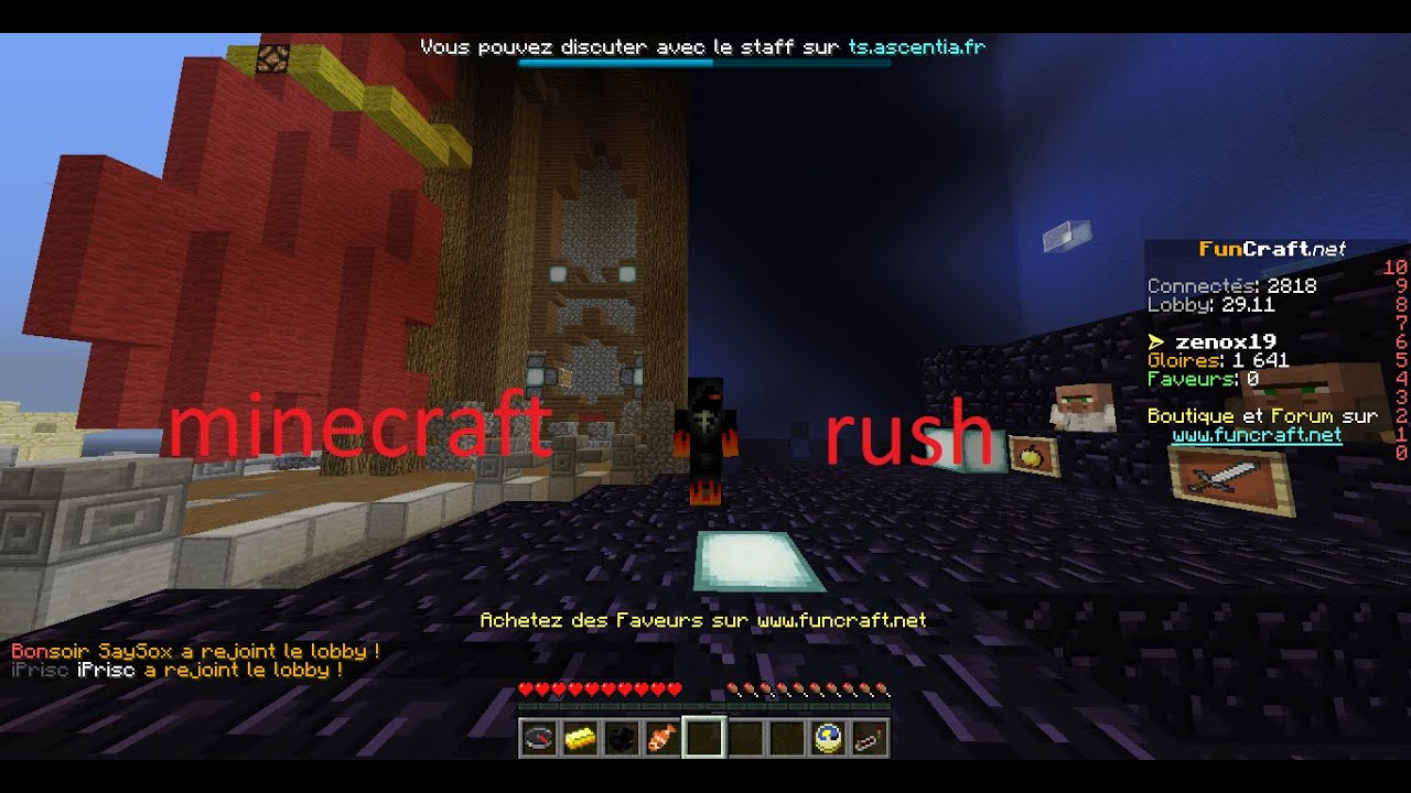 minecraft rush - YouTube