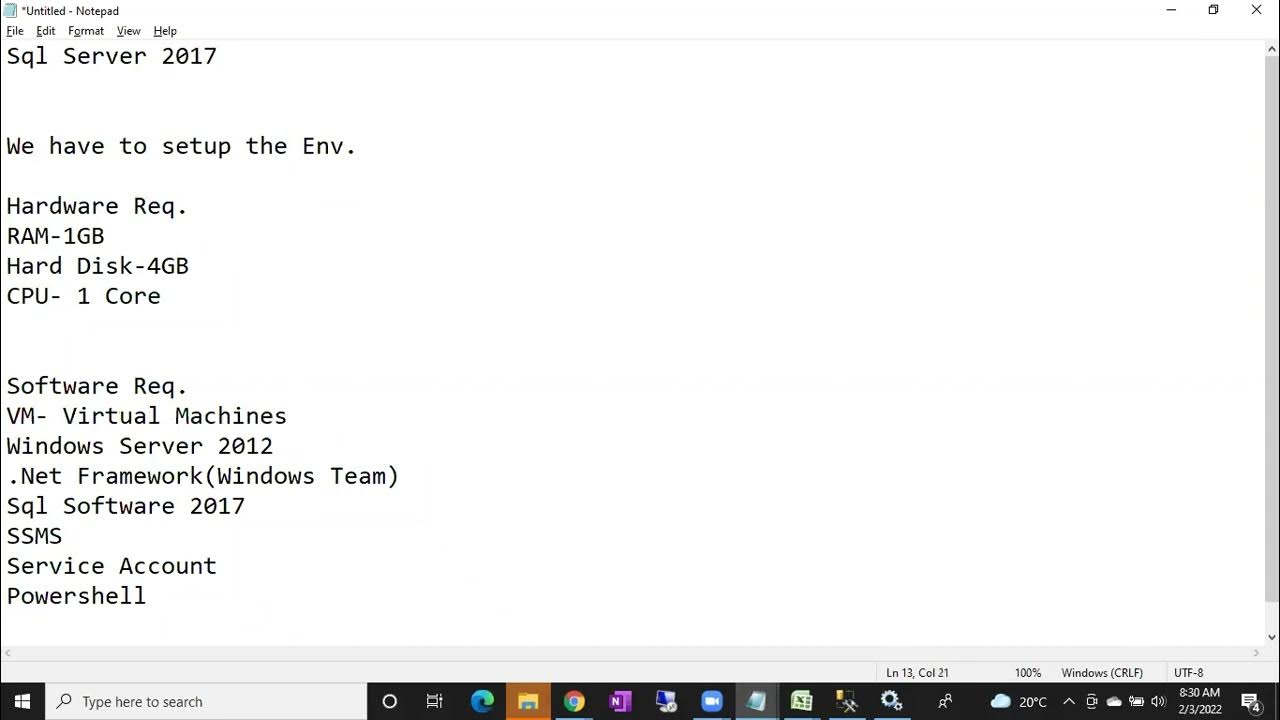 Sql DBA Batch 42 Class 12 - YouTube
