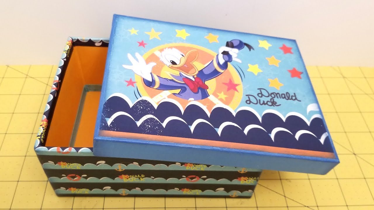 Disney Series: Donald Duck Gift Box | Nanda's Crafts - YouTube