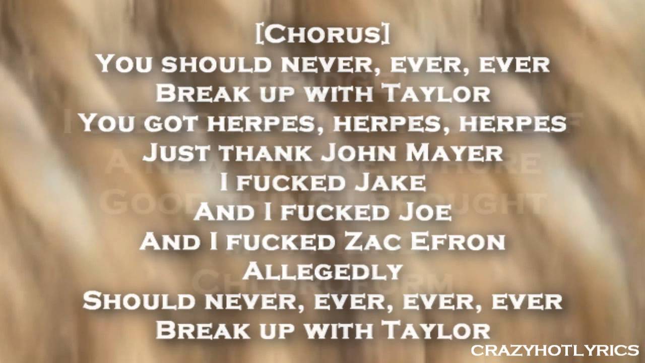 Shane Dawson (feat. Wendy McColm) - Never Break Up With Taylor [Lyric ...