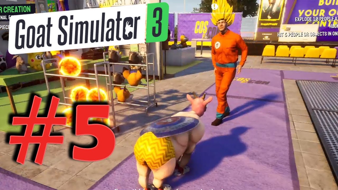 GOAT SIMULATOR 3 #5: Gặp gỡ Son Goku, Joker,... và lấy được khiên của ...