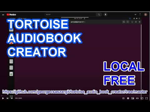 Tortoise Audio Book Creator - Create audiobooks 100% locally for FREE ...