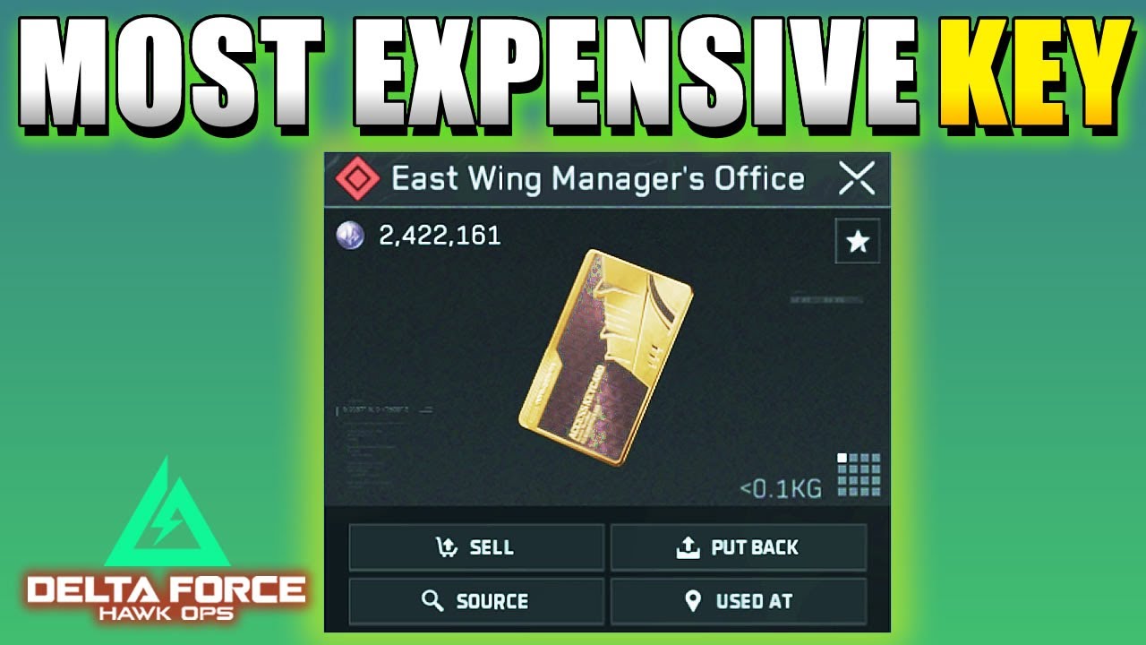 I Got The Most Expensive Keycard in Delta Force (East Wing Manager's ...