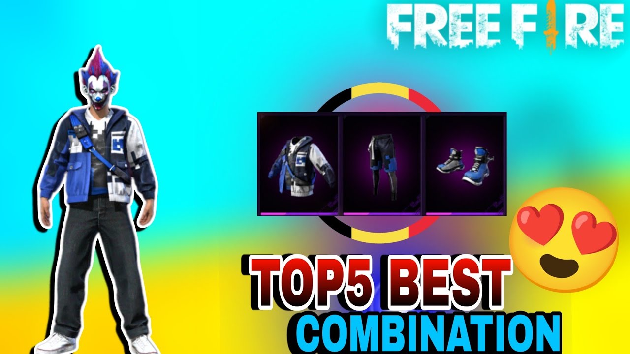 TOP 5 BEST DRESS COMBINATION😍 FREE FIRE FREE DRESS COMBINATION😍 NON TOP ...