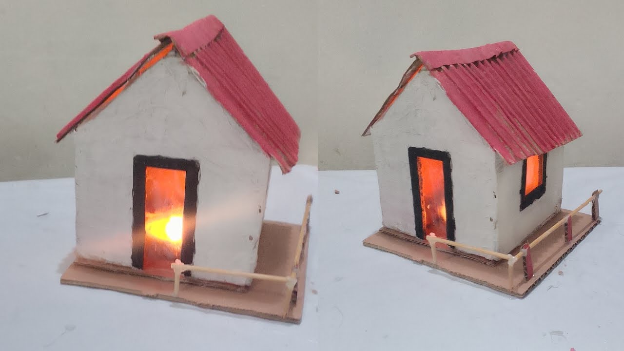 Cardboard home|How to home |Make Home|Beautiful home |Easy home - YouTube