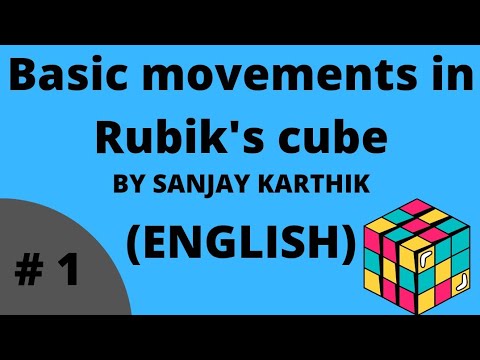 Basic movements in Rubik's cube (ENGLISH) - YouTube