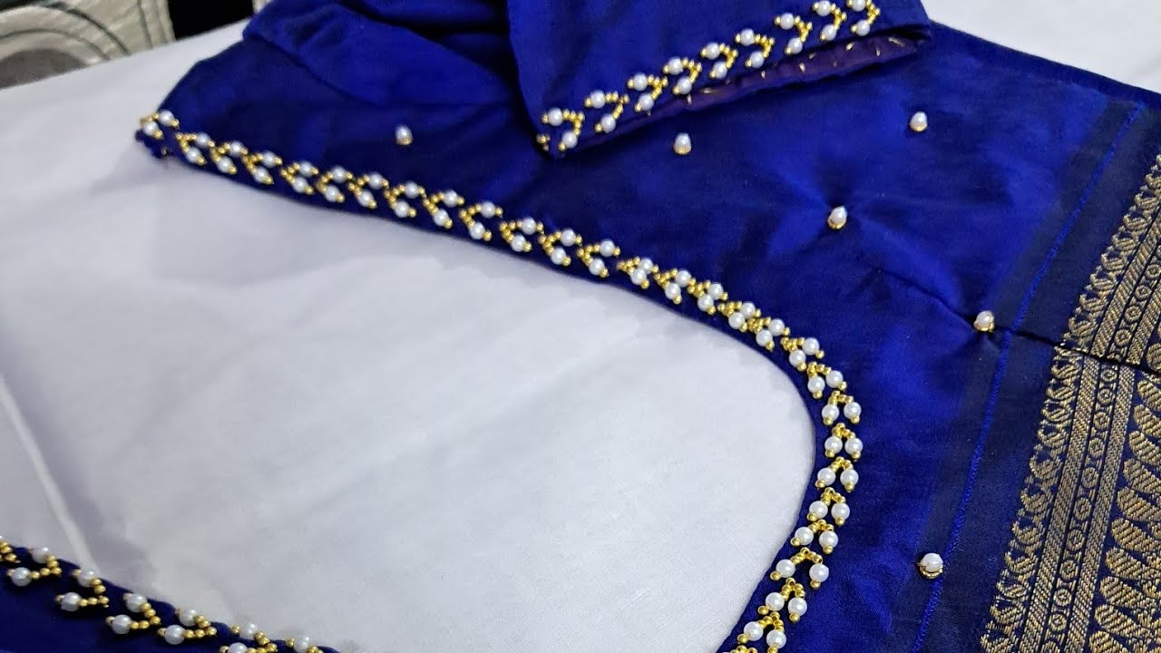 Normal blouse make new Designer blouse/ Simple ari work with Normal ...