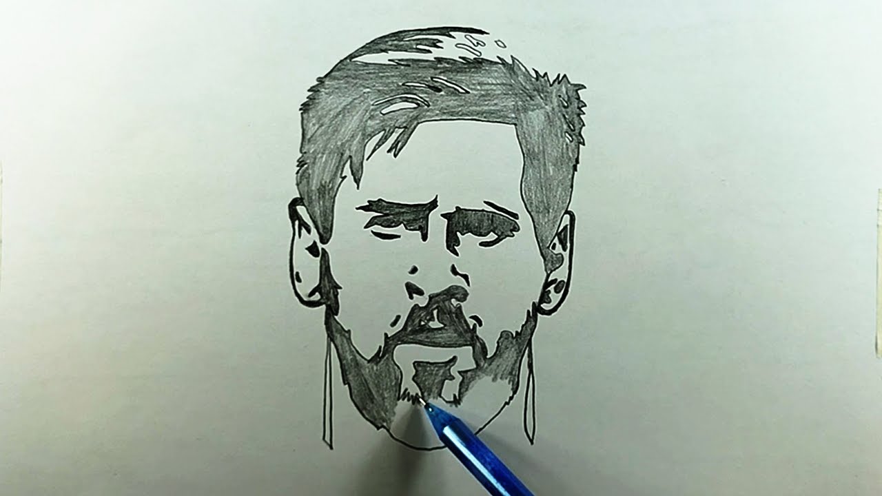 Karakalem Lionel Messi Çizimi - How to Draw Lionel messi - Lionel Messi ...