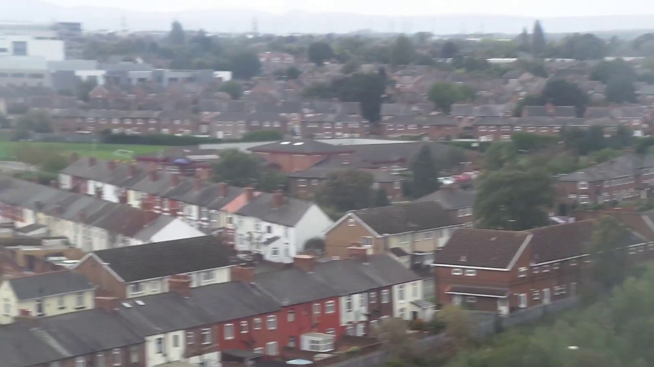 Joseph Groome Towers Ellesmere Port - views north and west. - YouTube
