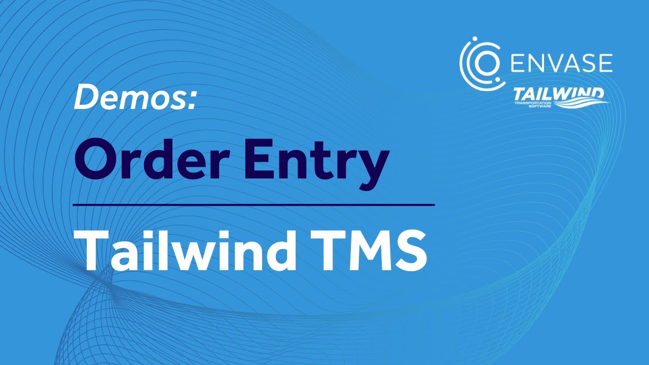 Order Entry Demo | Tailwind TMS Demos - YouTube