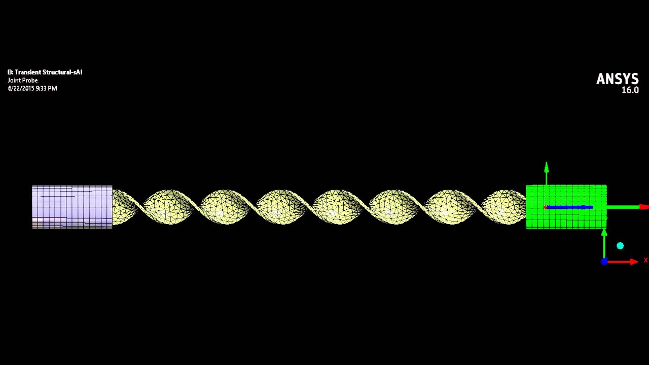 ANSYS Workbench 3D Transient Structural FEA of Twisting a Lamella - YouTube