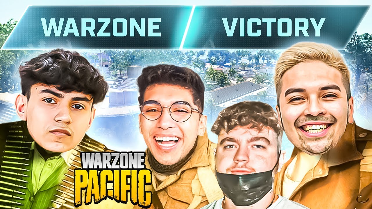the 1ST WARZONE PACIFIC MAP WIN!🔥 (Feat. DiazBiffle, Repullze ...