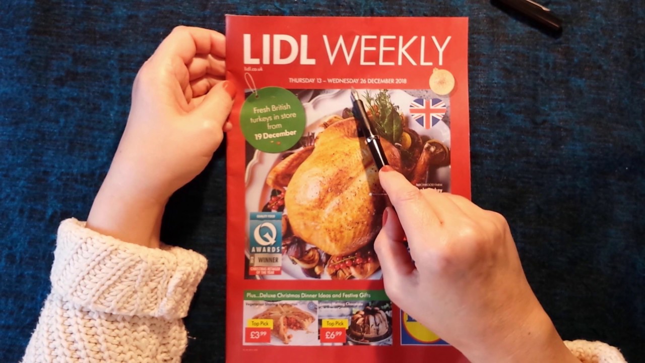 ASMR | Whispered Reading & Gum Chewing | Lidl Sales Circular Leaflet ...