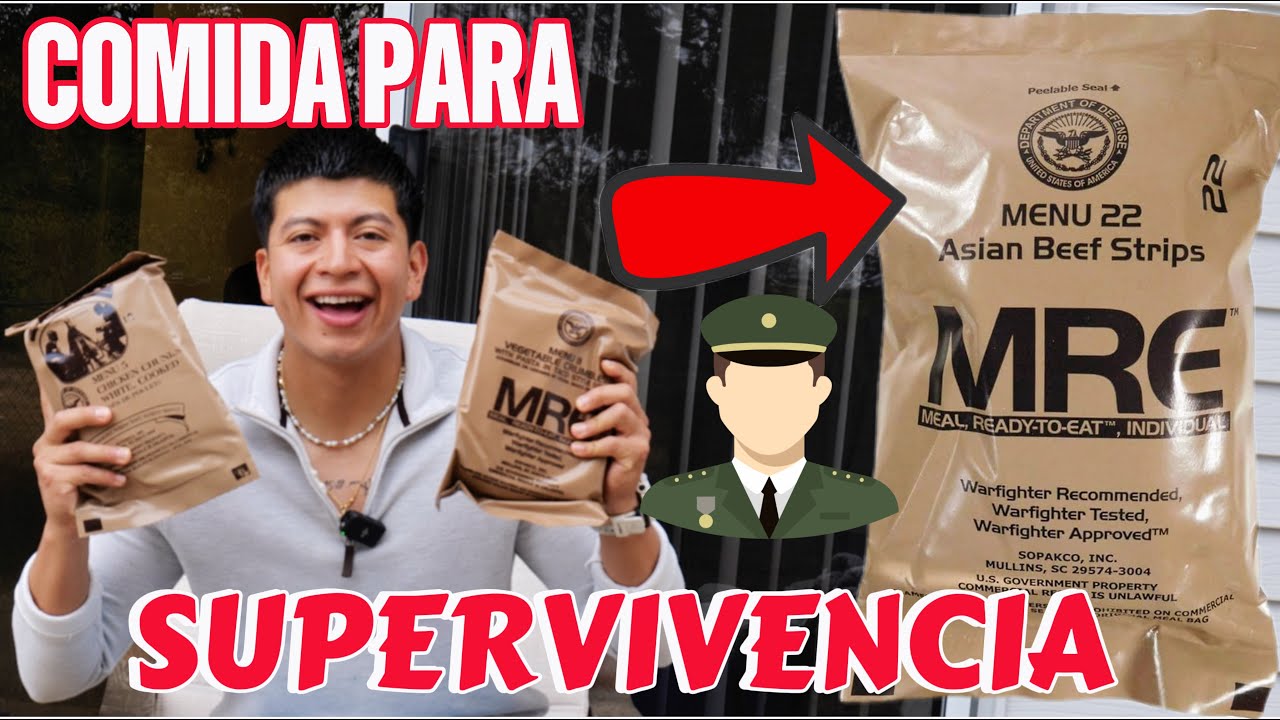ASI ES LA COMIDA DE LOS MILITARES EN USA🇺🇸🪖 (MRE)👀 - YouTube