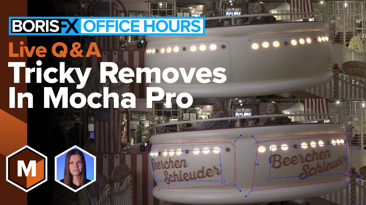 Office Hours 53 : Exploring Remove Module in Mocha Pro [Elizabeth Postol 9 May 2023] - YouTube
