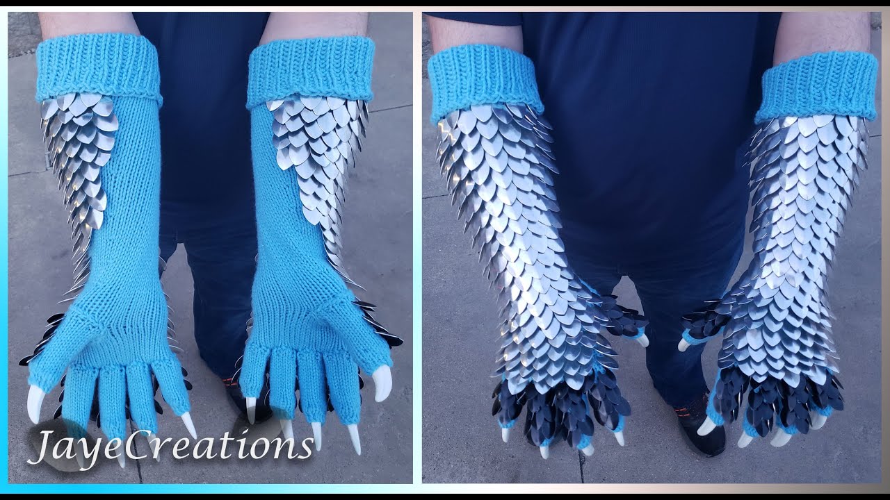 Large Plain Aluminum on Sky Blue Dragon Sleeve, Half Wrap Scalemail ...