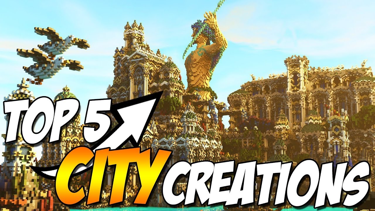 Top 5 Amazing Minecraft City Time Lapse - YouTube